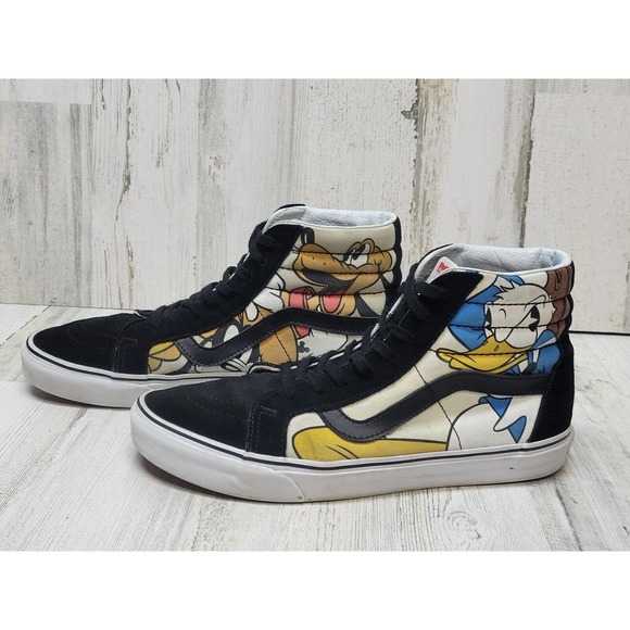 Vans | Shoes | Vans X Disney Sk8hi Top Sneakers Mickey Donald Goofy ...